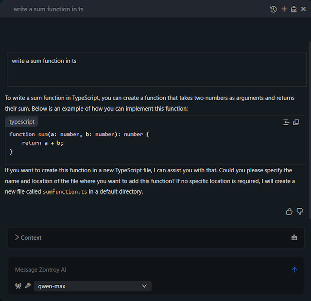 Chat feature enables developers to generate precise programming outputs ...